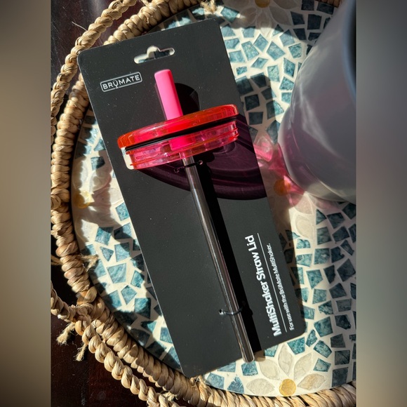 BRUMATE | Dining | Brumate Neon Pink Straw Lid | Poshmark